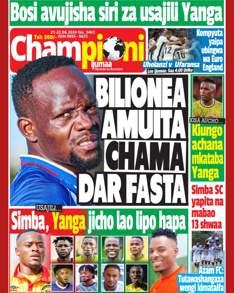 Kurasa Za Magazeti Ya Leo Juni 21 2024 Global Publishers kurasa-za-magazeti-ya-leo-juni-21-2024-global-publishers