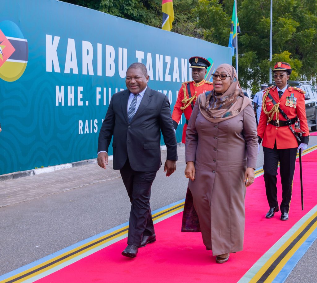 Rais Samia Ampokea Rais wa Msumbiji, Filipe Jacinto Nyusi Ikulu jijini ...