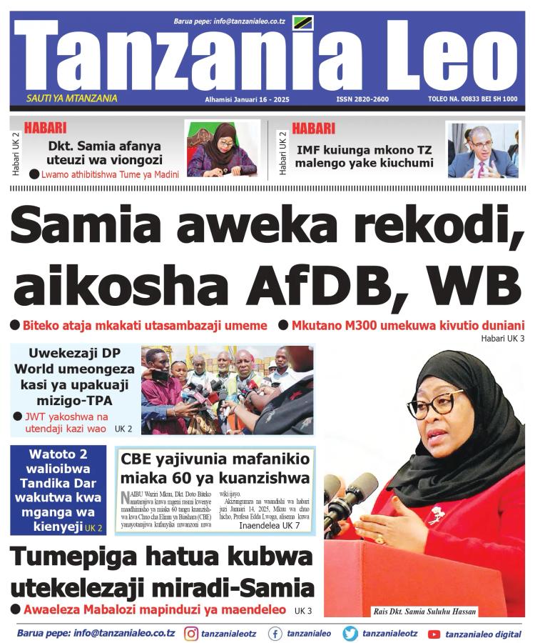 Habari kubwa za Magazeti ya Tanzania leo Januari 17, 2025 – Global Publishers