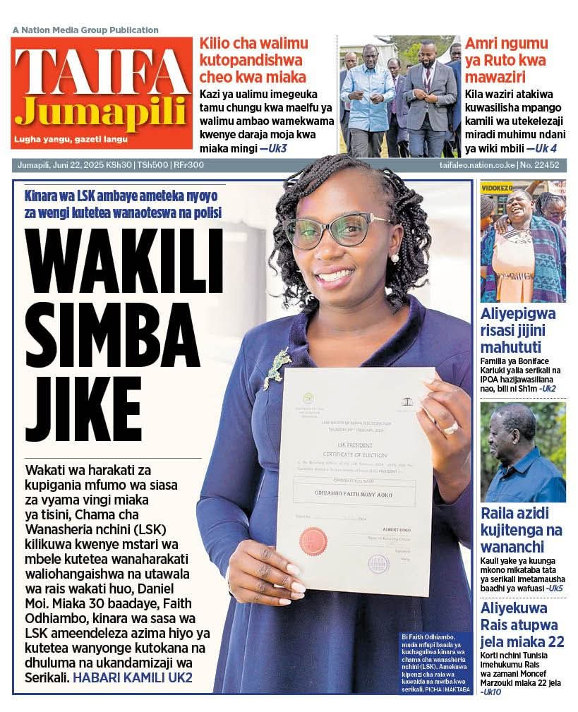 Habari Kubwa Za Magazeti Ya Tanzania Leo Juni 22 2025 Global Publishers Habari Kubwa Za Magazeti Ya Tanzania Leo Juni 22 2025 Global Publishers