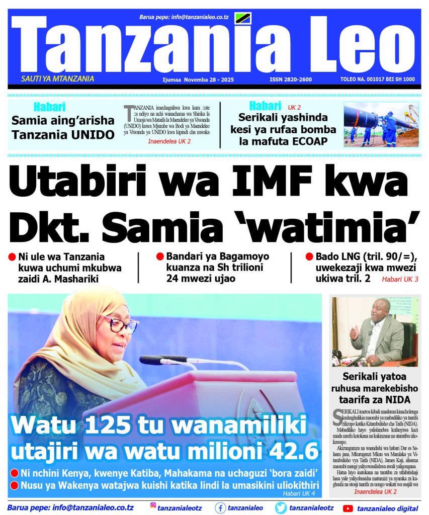 Habari kubwa za Magazeti ya Tanzania leo Novemba 28, 2025 - Global ...